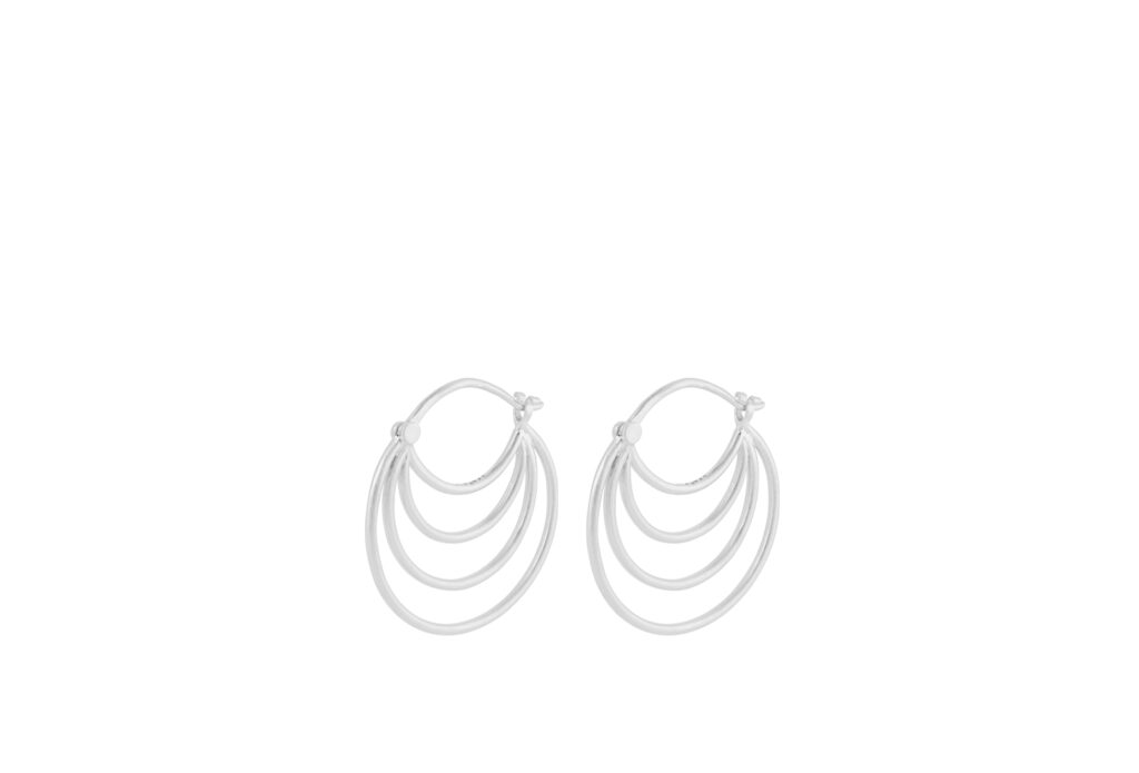 Pernille Corydon – Creolen Silhouette, silber • Borboletta